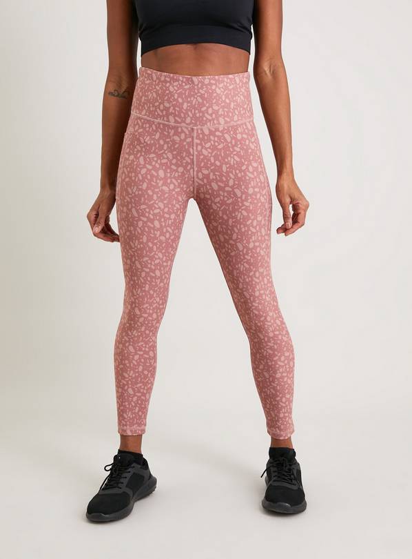 Buy Active Pink Abstract Print Leggings - 18 | Leggings | Argos