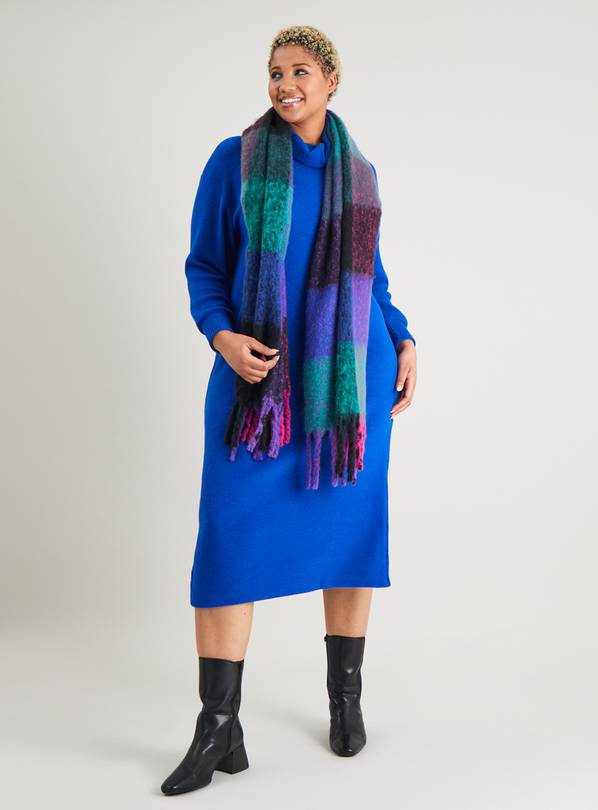 Buy Cobalt Blue Soft Touch Roll Neck Jumper Dress - 18 | Dresses | Argos