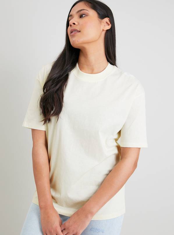 Buy Cream Oversized T-Shirt - 12 | T-shirts | Argos
