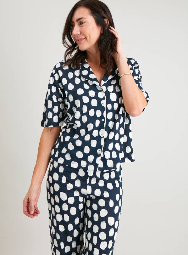 Buy Navy Spot Traditional Pyjamas - 18 | Pyjamas | Argos