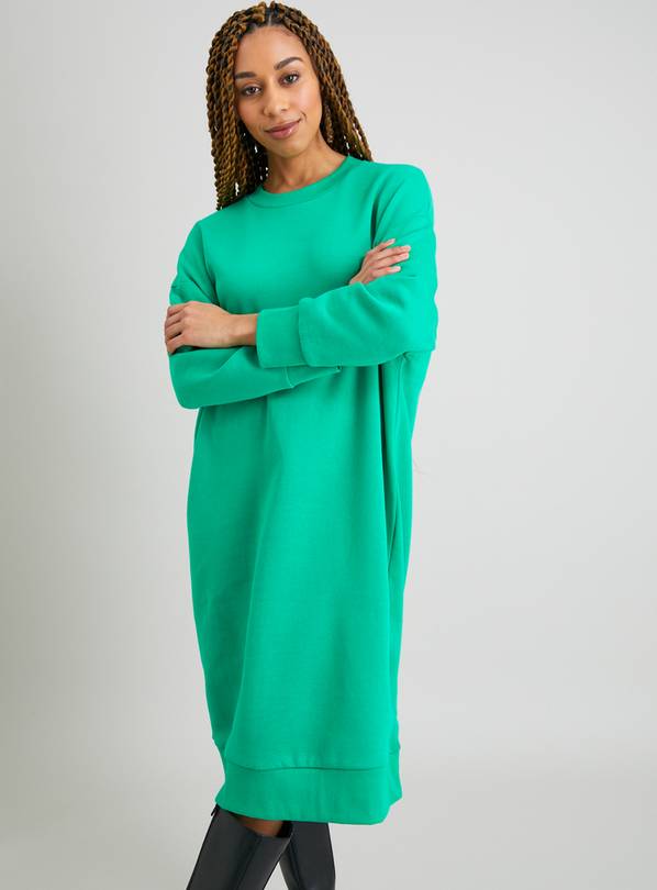 Buy Green Oversized Sweat Dress - 18 | Dresses | Argos