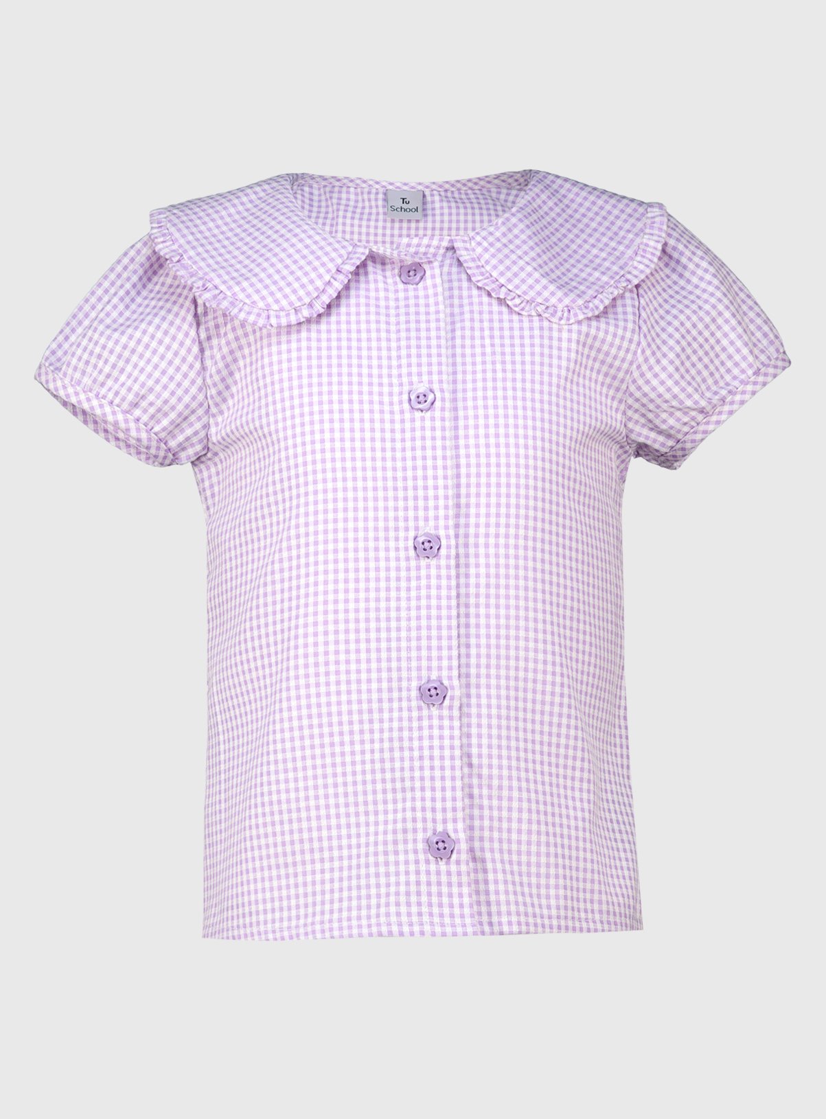 Lilac Gingham School Blouse review | 9.2 / 10