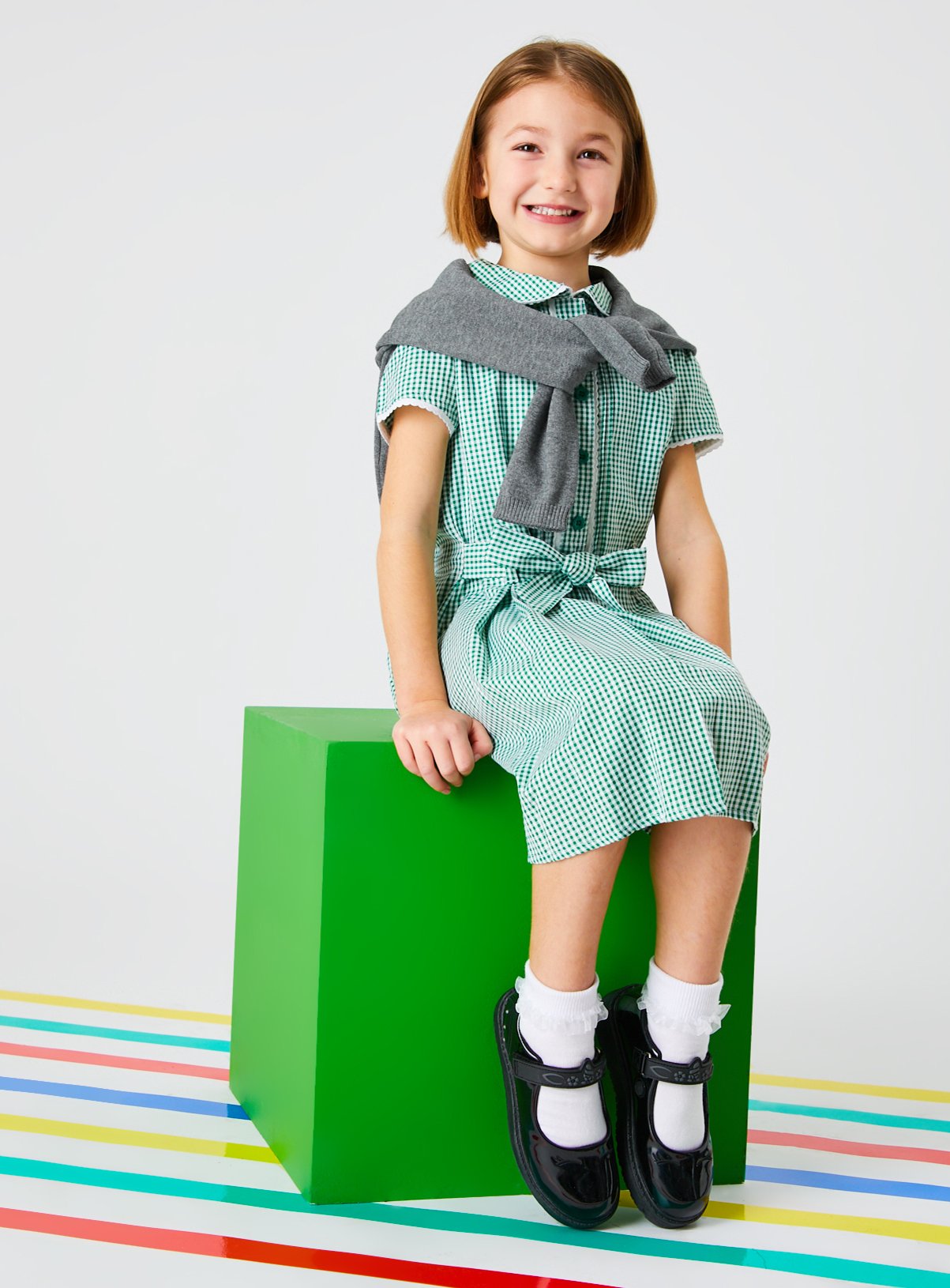 Green Dress With Ease Gingham Classic School Dress review | 8.8 / 10