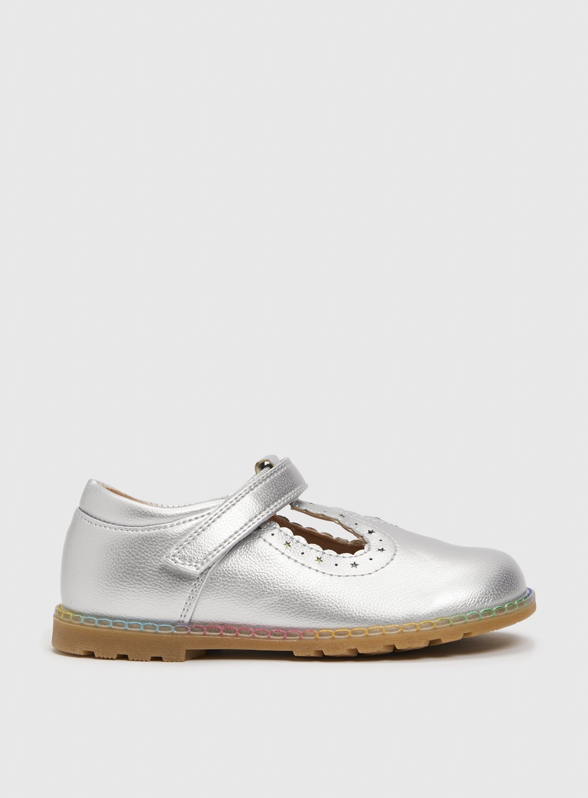 Silver Metallic Rainbow Stitch Bumper Shoes review | 9.3 / 10
