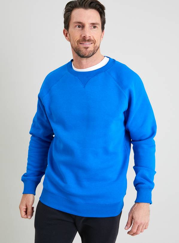 Buy Blue Crew Neck Sweatshirt - XXXXL | Sweatshirts and hoodies | Argos