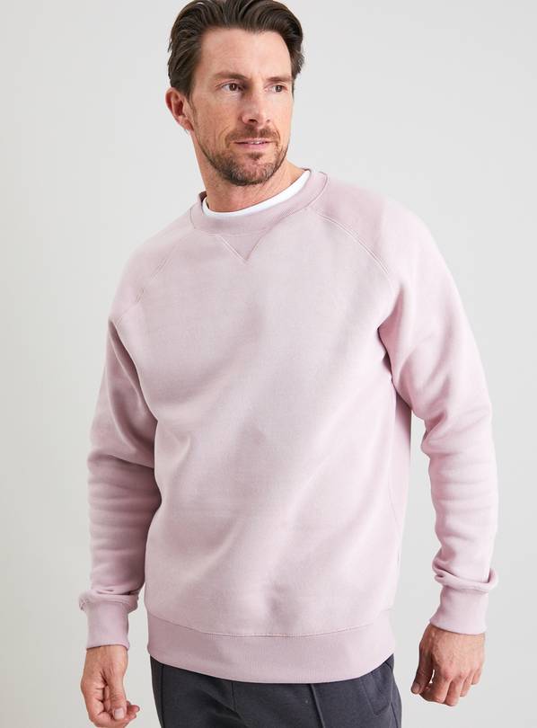 Buy Pink Raglan Sleeve Crew Neck Sweatshirt - M | Sweatshirts and ...