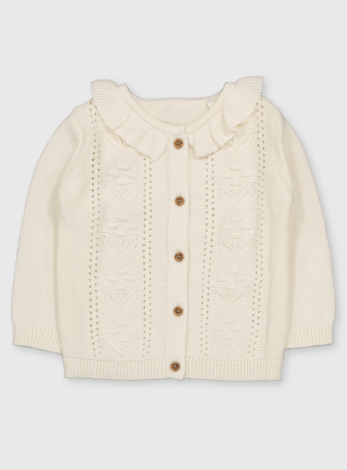 Cream Floral Frill Collar Cardigan review | 9.0 / 10