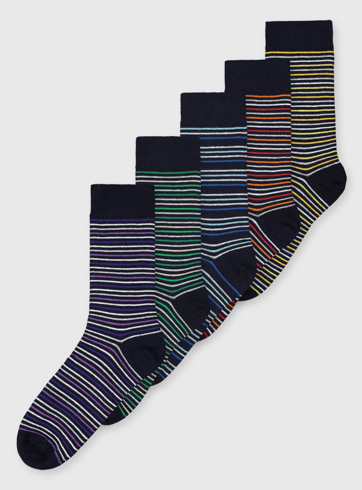 Navy Stripe Stay Fresh Socks 5 Pack review | 9.0 / 10