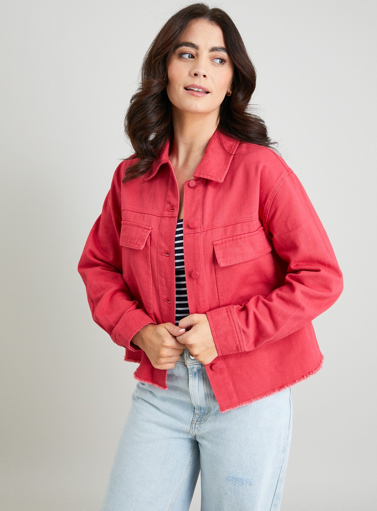 Pink Raw Hem Denim Jacket review | 8.9 / 10