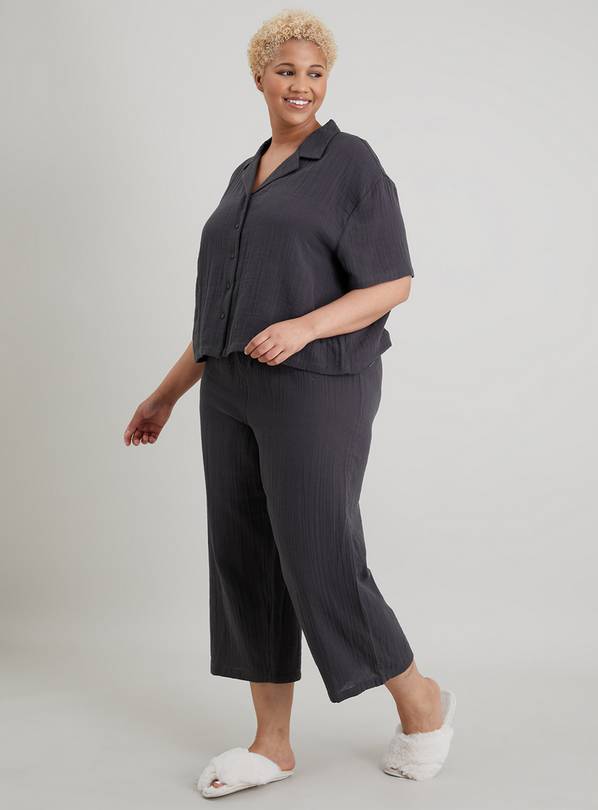 Buy Charcoal Woven Double Cloth Pyjamas - 26 | Pyjamas | Argos