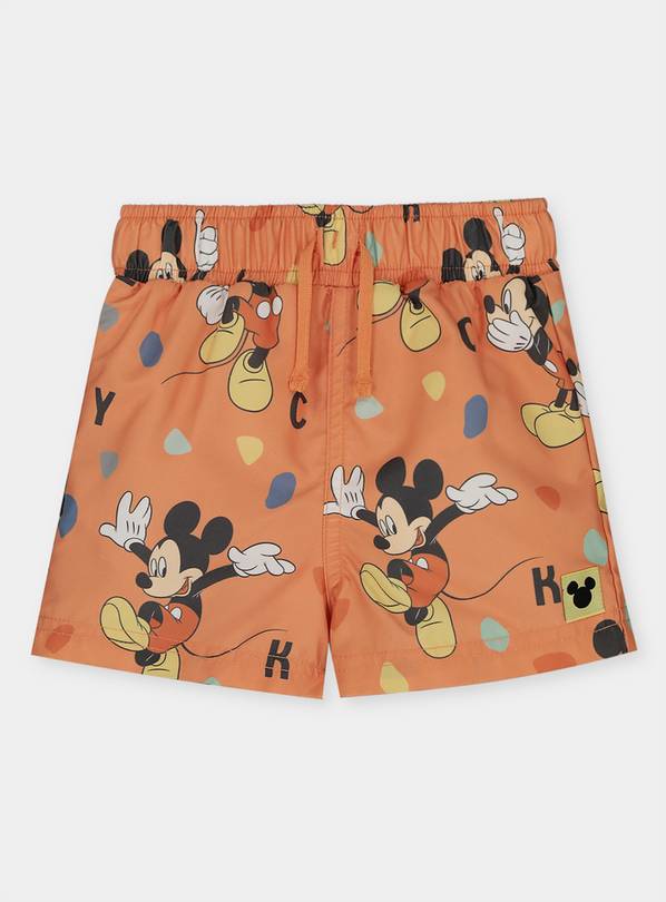 Buy Disney Orange Mickey Mouse Swim Shorts - 12-18 months | Swimwear ...
