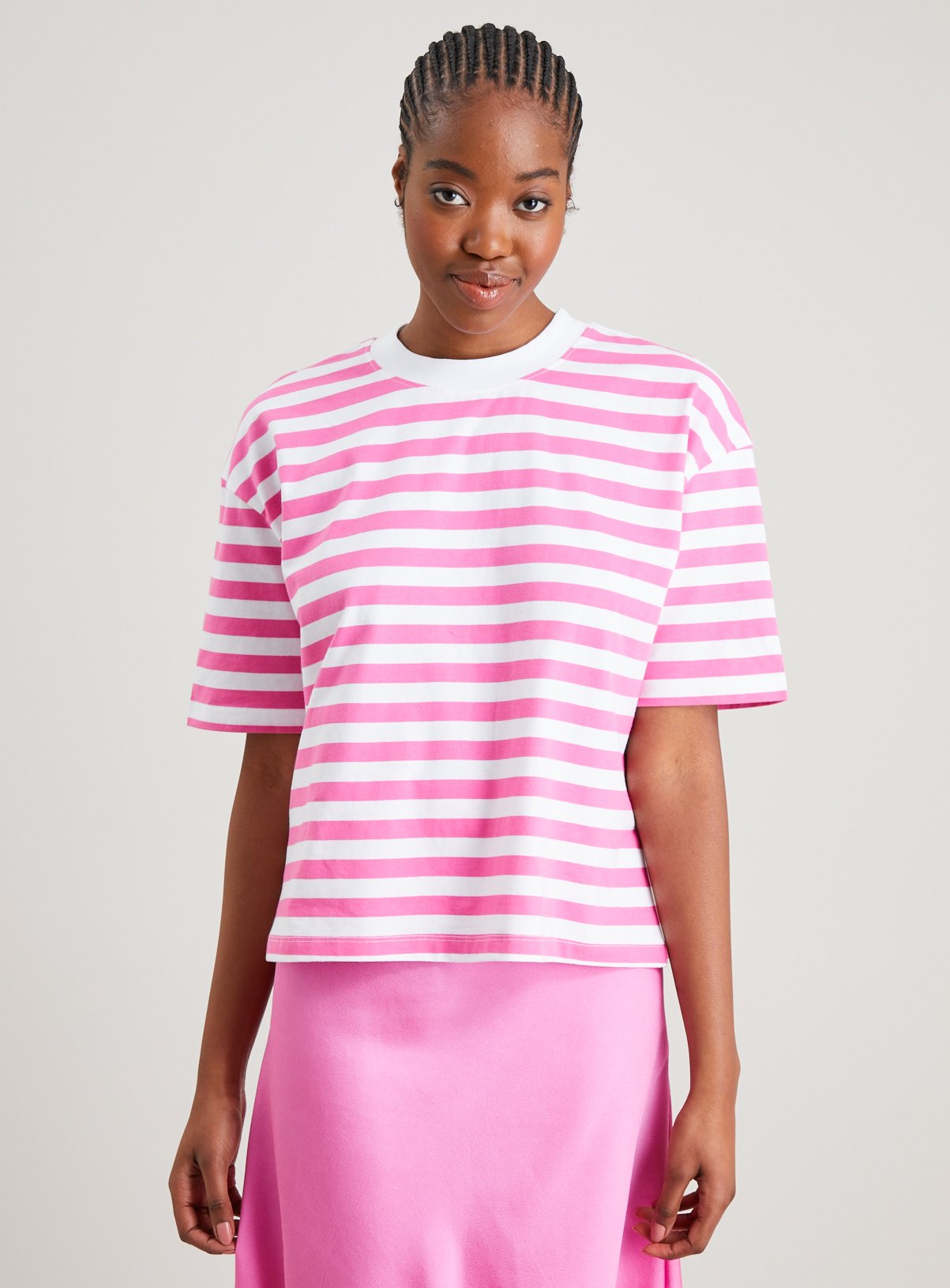 Pink Stripe Oversized Boxy T-Shirt review | 9.0 / 10