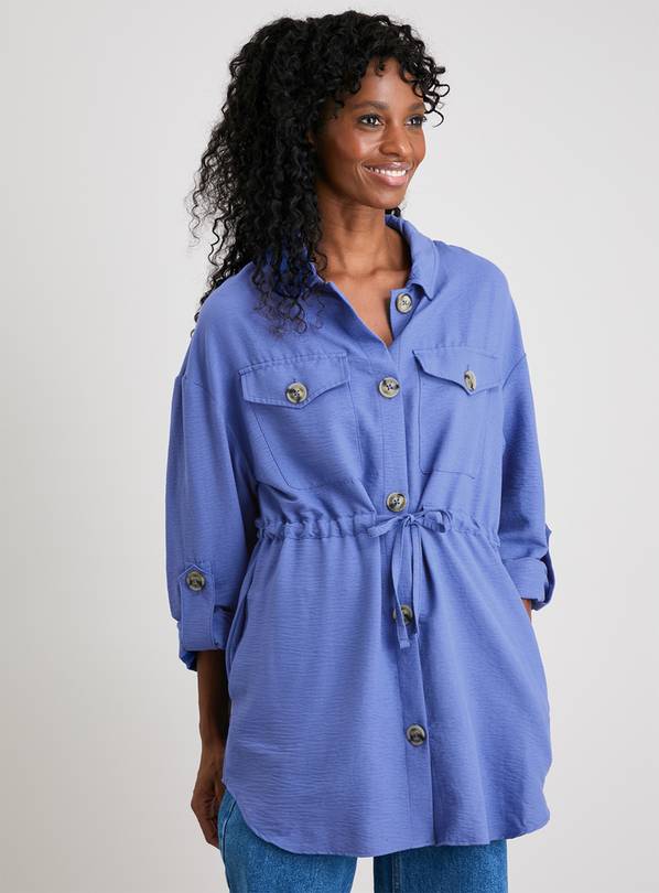 Buy Cornflower Lightweight Utility Shacket - 12 | Coats | Argos