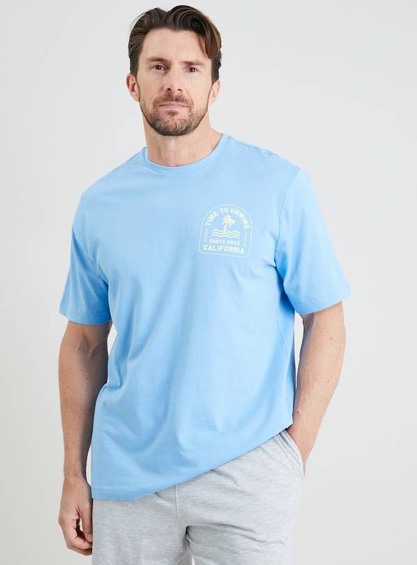 Buy Blue & Grey Santa Cruz Surf Shortie Pyjamas - M | Pyjamas | Argos