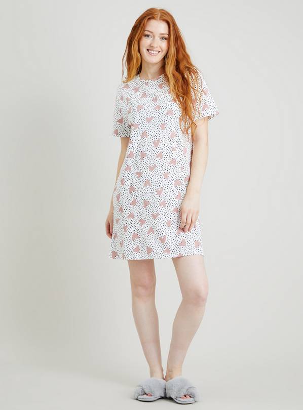Buy Mono Heart & Spot Nightdress - 20 | Nightdresses | Argos