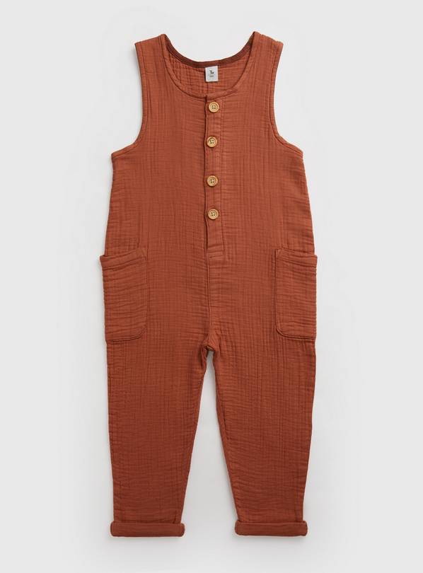 Buy Rust Crinkle Romper - 5-6 years | Trousers and joggers | Argos