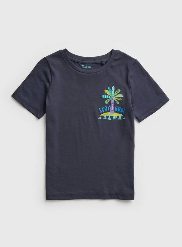 Buy Navy Tropicool T-Shirt - 4-5 years | T-shirts and shirts | Argos
