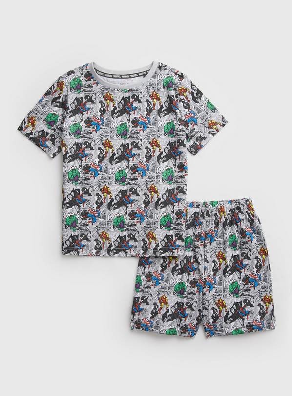 Buy Marvel Comic Strip Shortie Pyjamas - 2-3 years | Pyjamas | Argos