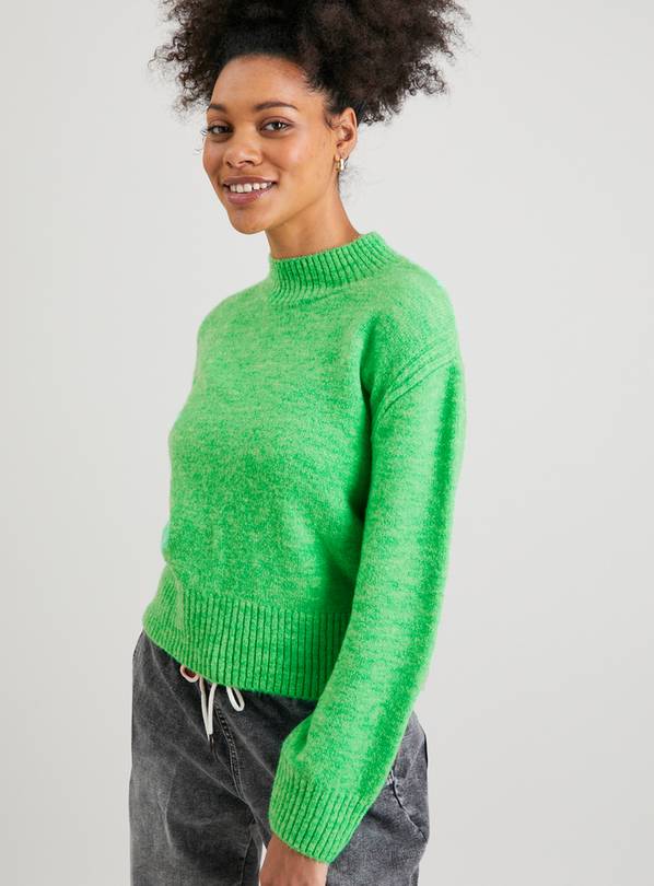 Buy Bright Green High Neck Jumper - 20 | Jumpers | Argos