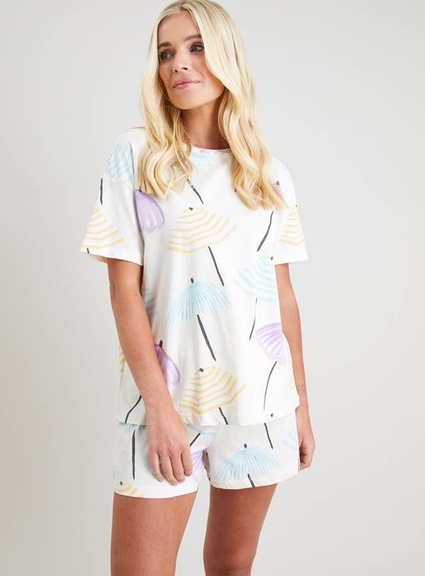 Buy Pastel Parasol Print Shortie Pyjamas - 14 | Pyjamas | Argos