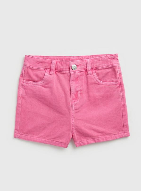 Buy Hot Pink Mom Coord Denim Shorts 12 Years Skirts And Shorts Argos