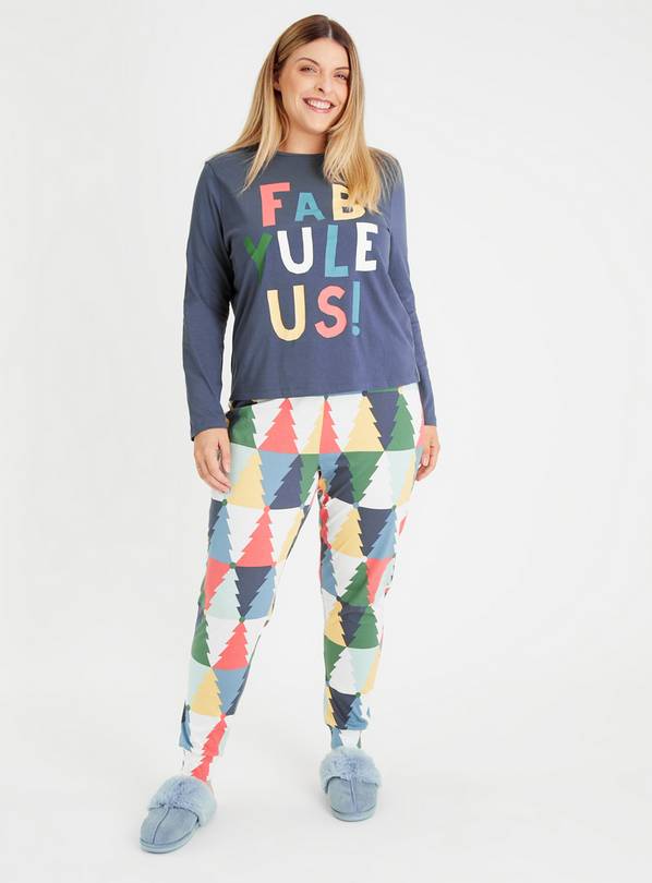 Buy Women's Christmas Family Navy Fab-Yule-Us Pyjamas 14 | Pyjamas | Argos