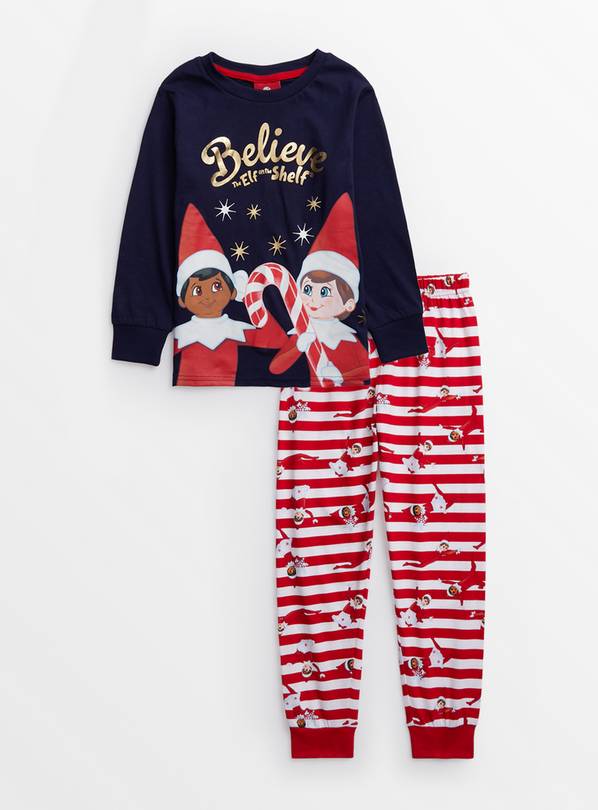 Buy Kids' Christmas Family Dressing Elf On The Shelf Red Pyjamas 1.5-2 ...