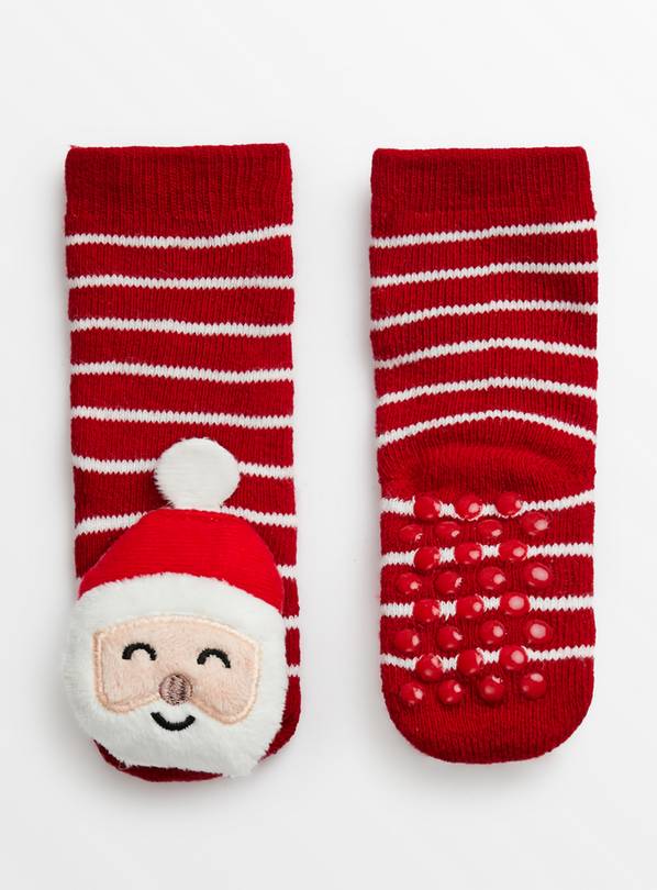 Buy Christmas Santa Rattle Socks 6-12 months | Socks and tights | Argos