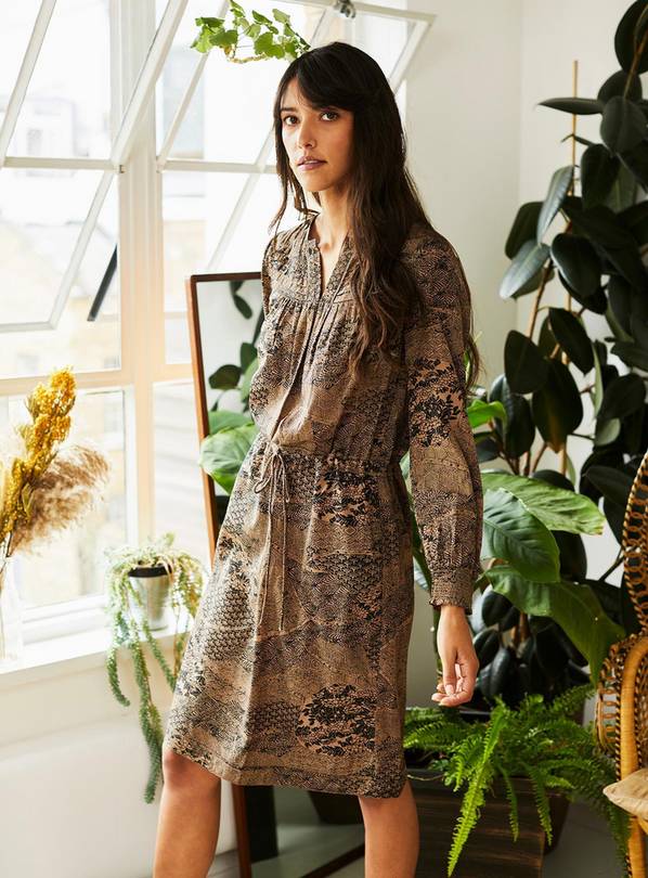 Buy THOUGHT Carmen Lenzing EcoVero Crepe Dress 16 | Dresses | Argos