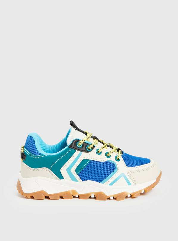 Buy Blue Colour Block Hiker Trainers 2 | Trainers | Argos