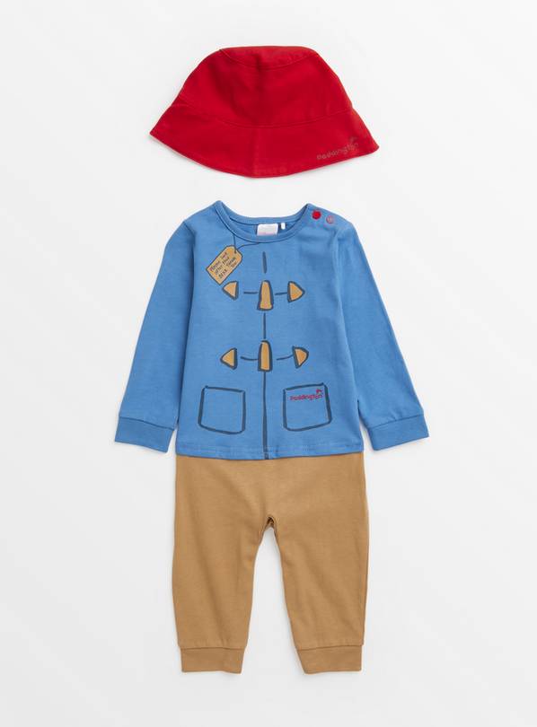 Buy Paddington Bear Sleepsuit & Hat Set Up to 1 mth | Sleepsuits and ...