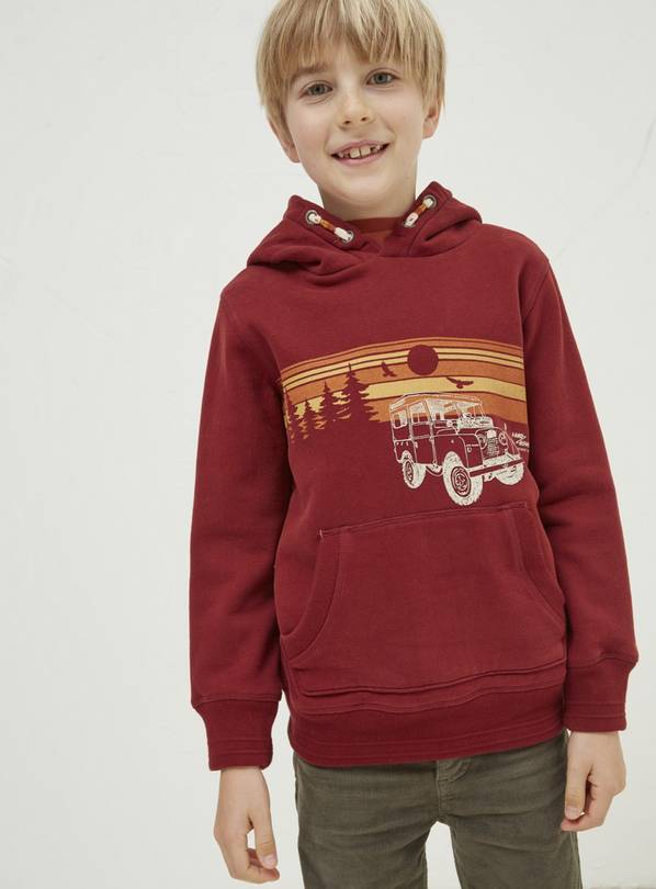 Buy FATFACE Land Rover Popover Hoodie 3-4 Years | Jumpers and hoodies ...