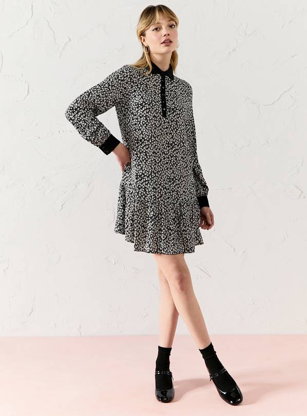 Buy EVERBELLE Dots Floral Print Mini Shirt Dress 10 | Dresses | Argos