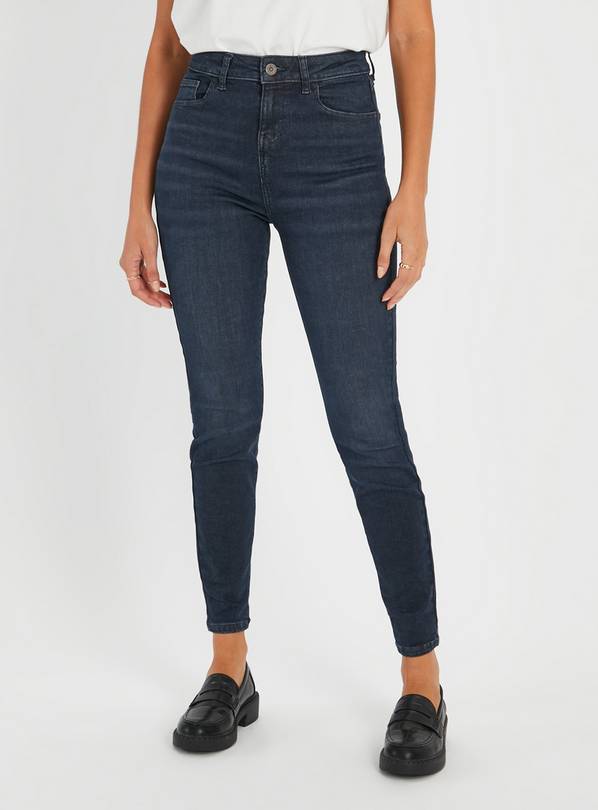 Buy Dark Denim Shape High Waisted Skinny Jeans 12R | Jeans | Tu