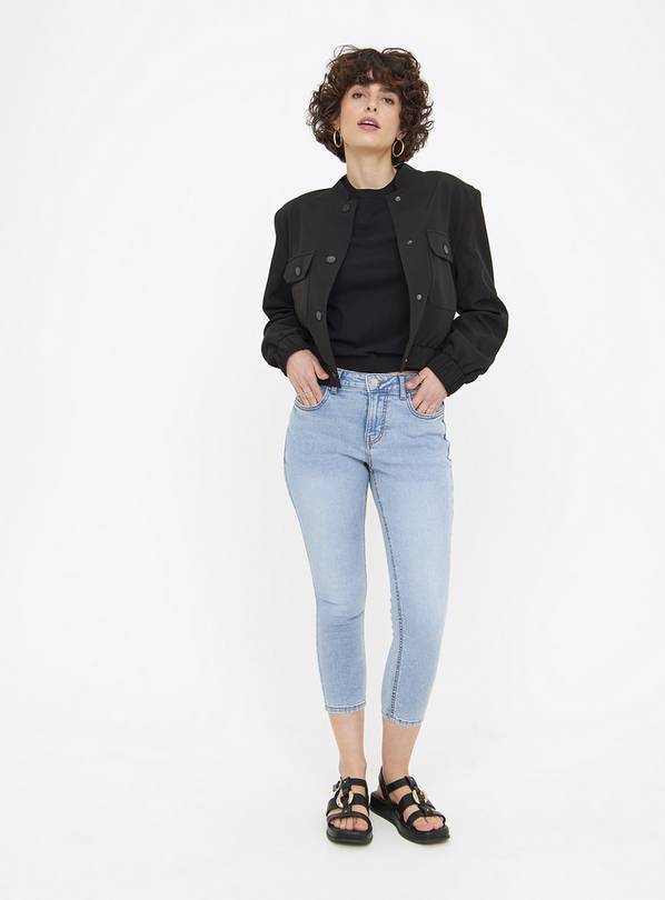 Buy Light Denim Skinny Cropped Jeans 10 | Jeans | Argos