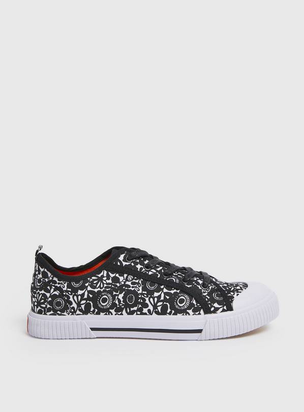 Buy Tu X Scion Monochrome Kukkia Canvas Trainers 3 | Trainers | Argos
