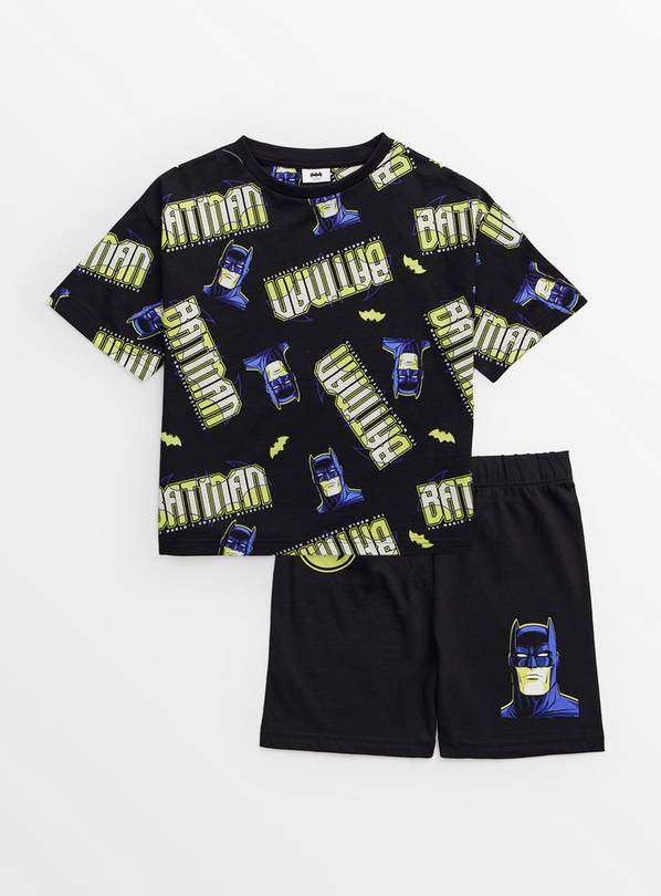 Buy DC Comics Batman Black Shortie Pyjamas 5-6 years | Pyjamas | Argos