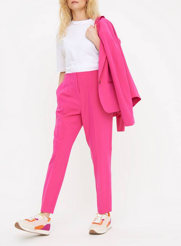Buy Pink Tapered Coord Trousers 18R | Workwear | Argos