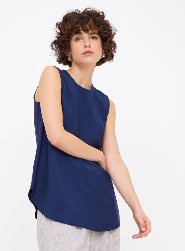 Buy Navy Textured Shell Top 14 | Shell tops | Argos