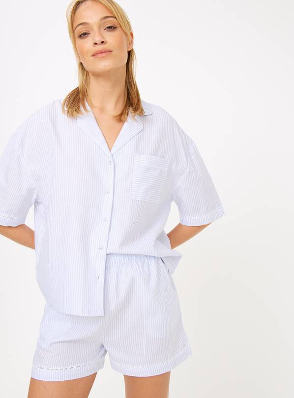 Buy Blue Stripe Traditional Pyjamas 18 | Pyjamas | Argos