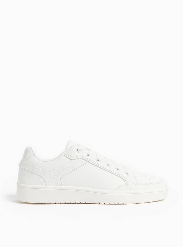 Buy White Croc Panel Lace Up Trainers 5 | Trainers | Argos
