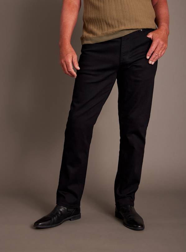 Buy UNION WORKS Black Straight Leg Denim Jeans 38S | Jeans | Argos