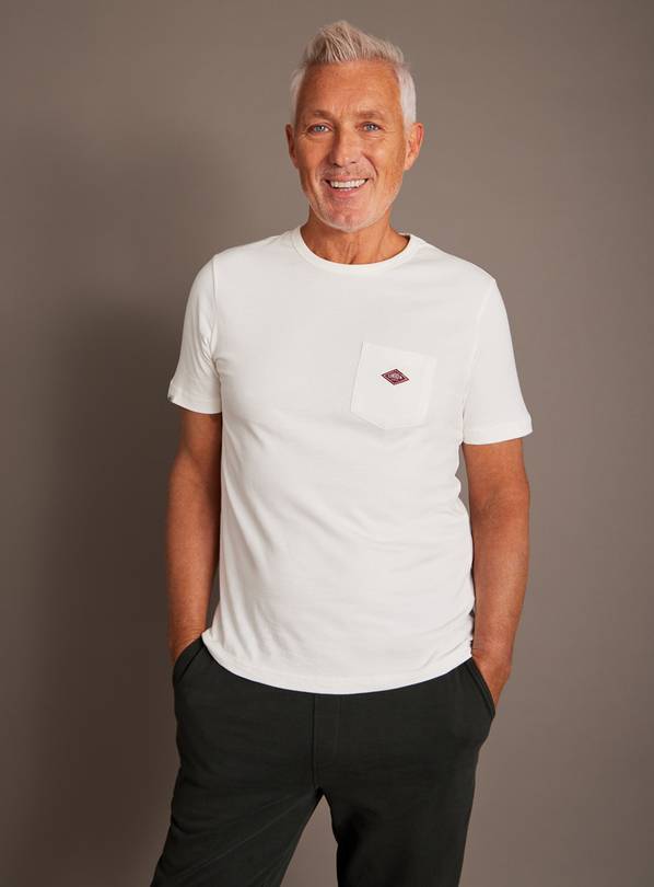 Buy UNION WORKS White Logo Short Sleeve T-Shirt XL | T-shirts and polos ...