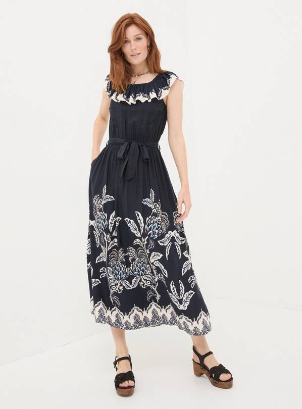 Buy FATFACE Ezra Damask Midi Dress 14 | Dresses | Argos