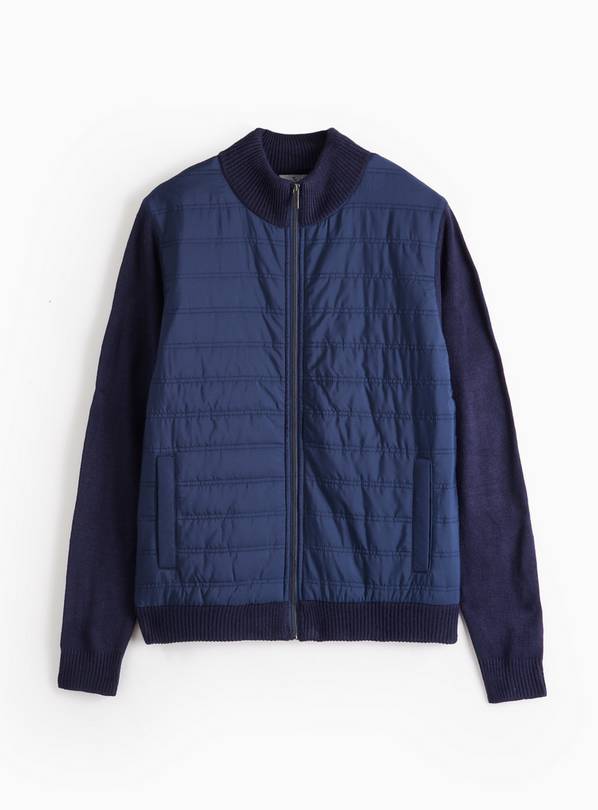 Buy Navy Knitted Sleeve Jacket L | Jumpers and cardigans | Argos