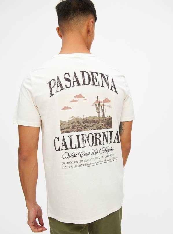 Buy Cream Pasa Dena California T-Shirt M | T-shirts and polos | Argos