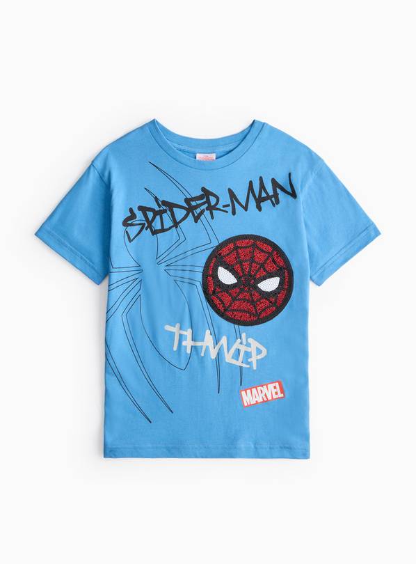 Buy Marvel Spider-Man Blue T-Shirt 5 years | T-shirts and shirts | Argos