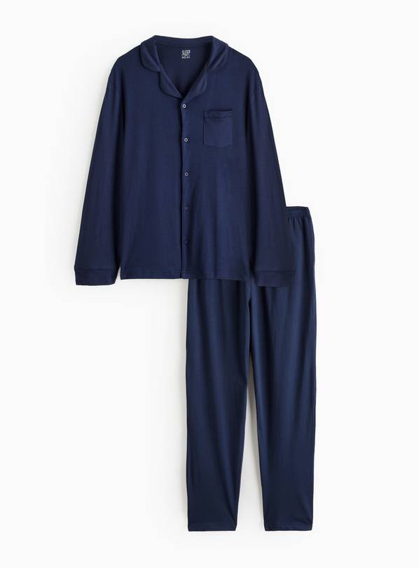 Buy Navy Modal Blend Traditional Pyjamas M | Pyjamas | Argos
