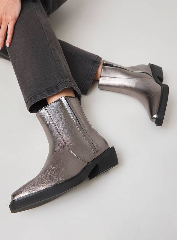 Buy SIMPLY BE Secret Stretch Western Ankle Boot Wide Fit 6 | Boots | Argos