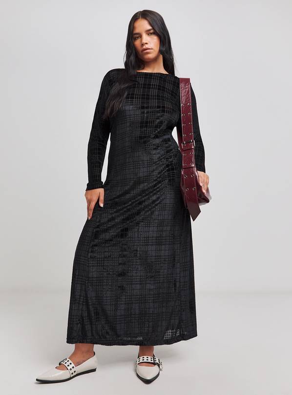 Buy SIMPLY BE Burnout Sheer Overlay Dress 10 | Dresses | Argos